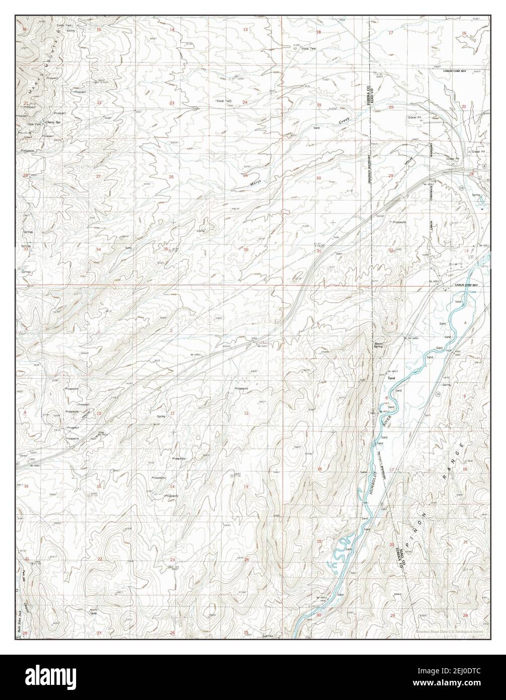 Carlin West, Nevada, map 1985, 1:24000, United States of America by ...
