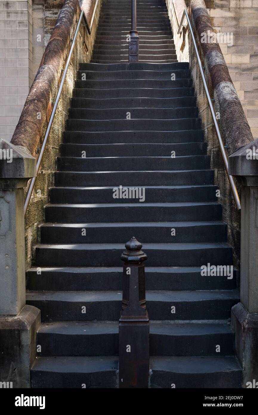 Moore Stairs, Cahill Walk, Sydney, New South Wales, Australia Stock ...