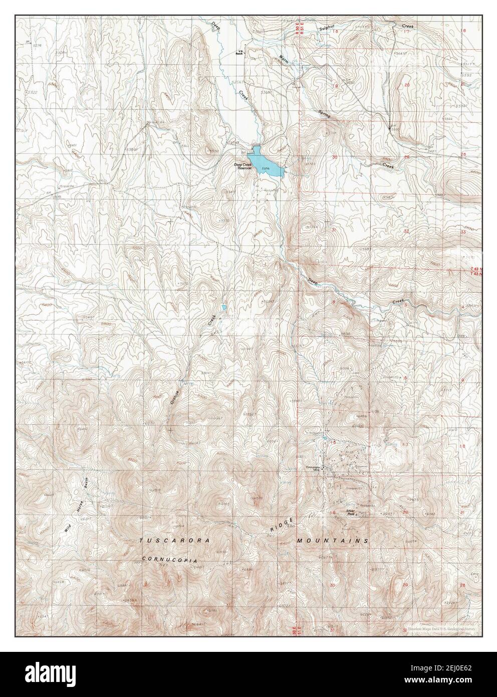 Cornucopia Ridge, Nevada, map 1987, 1:24000, United States of America ...