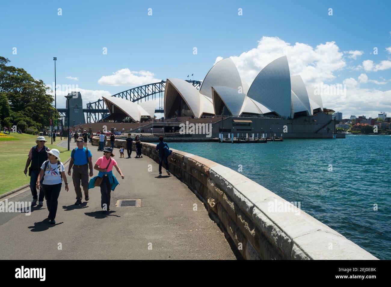 The Sydney Harbour Bridge and Sydney Opera House, Bennelong Point ...