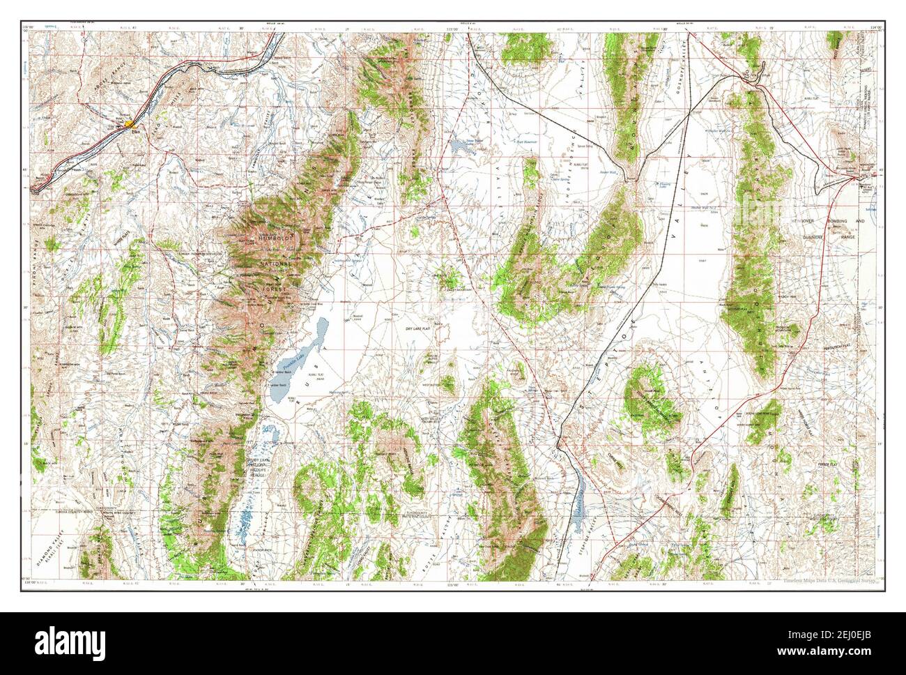 Map of elko hi-res stock photography and images - Alamy