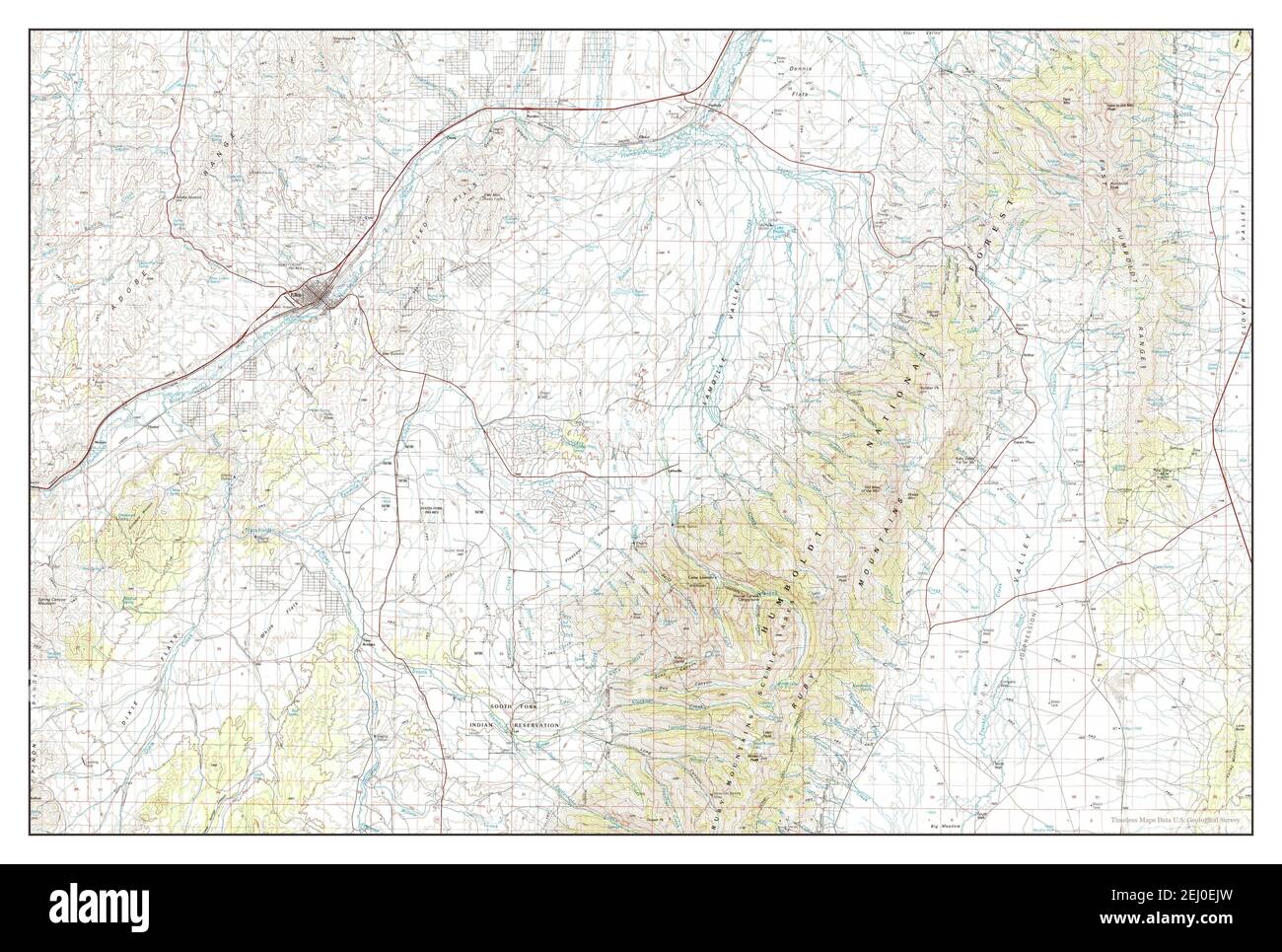 Map of elko hi-res stock photography and images - Alamy
