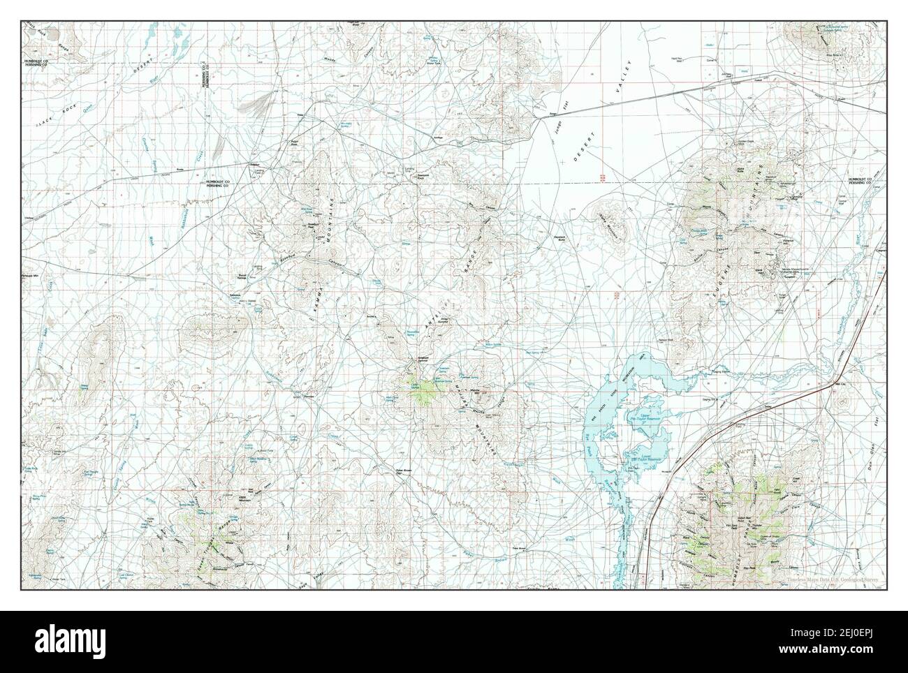 Eugene Mts, Nevada, map 1985, 1:100000, United States of America by ...