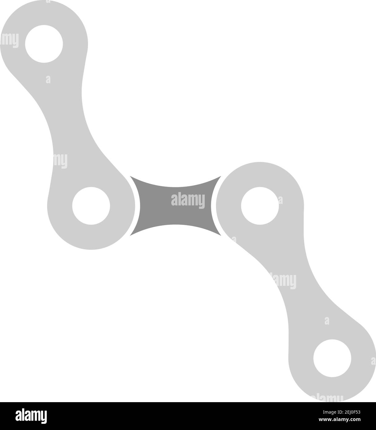 Bike Chain Icon. Flat Color Design. Vector Illustration Stock Vector ...