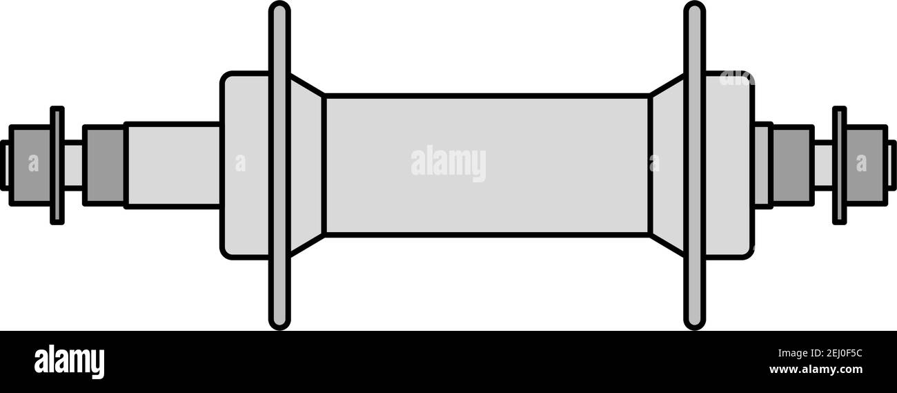 Bike Hub Icon. Editable Outline With Color Fill Design. Vector ...