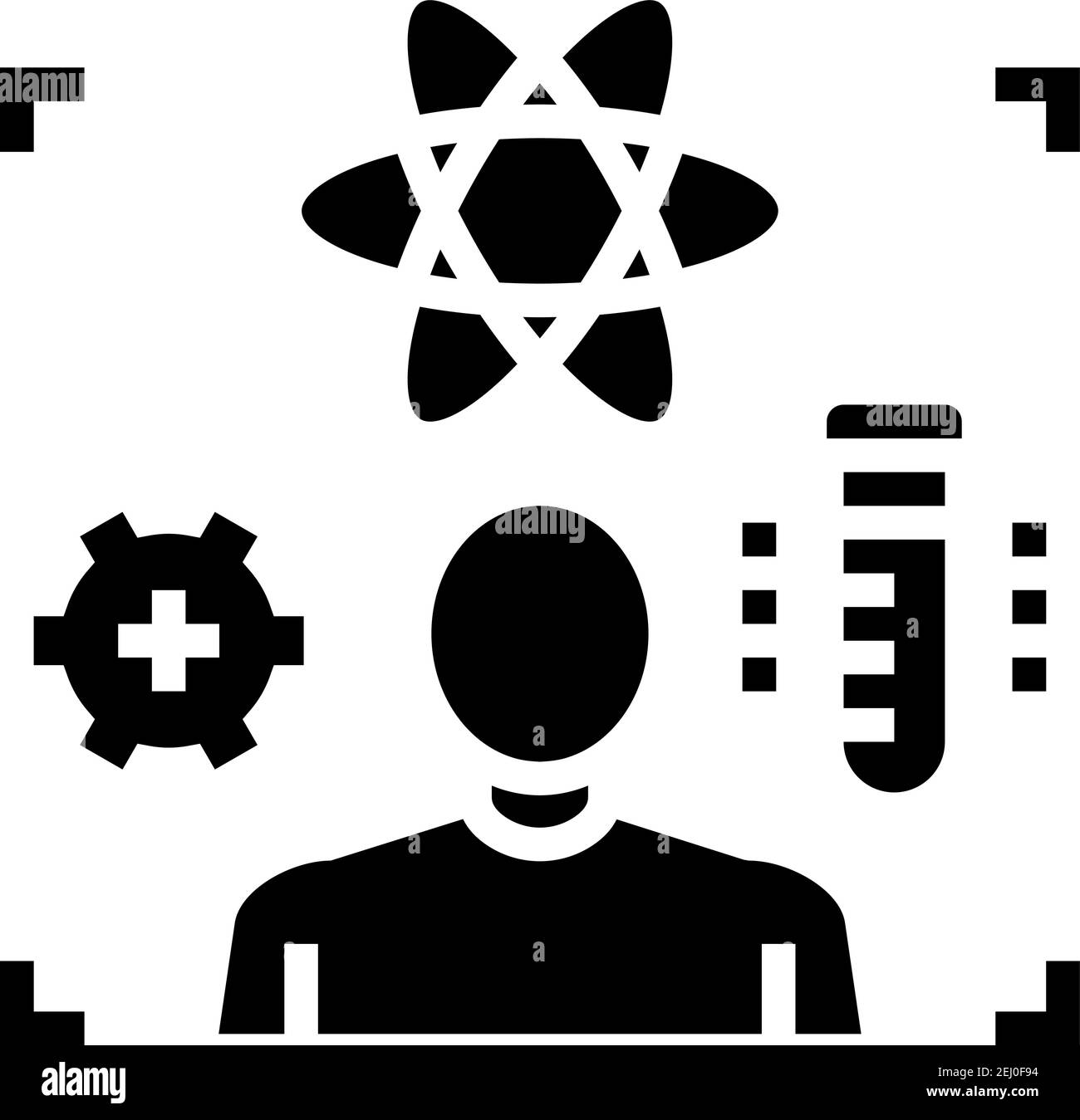 science expert glyph icon vector illustration Stock Vector Image & Art ...