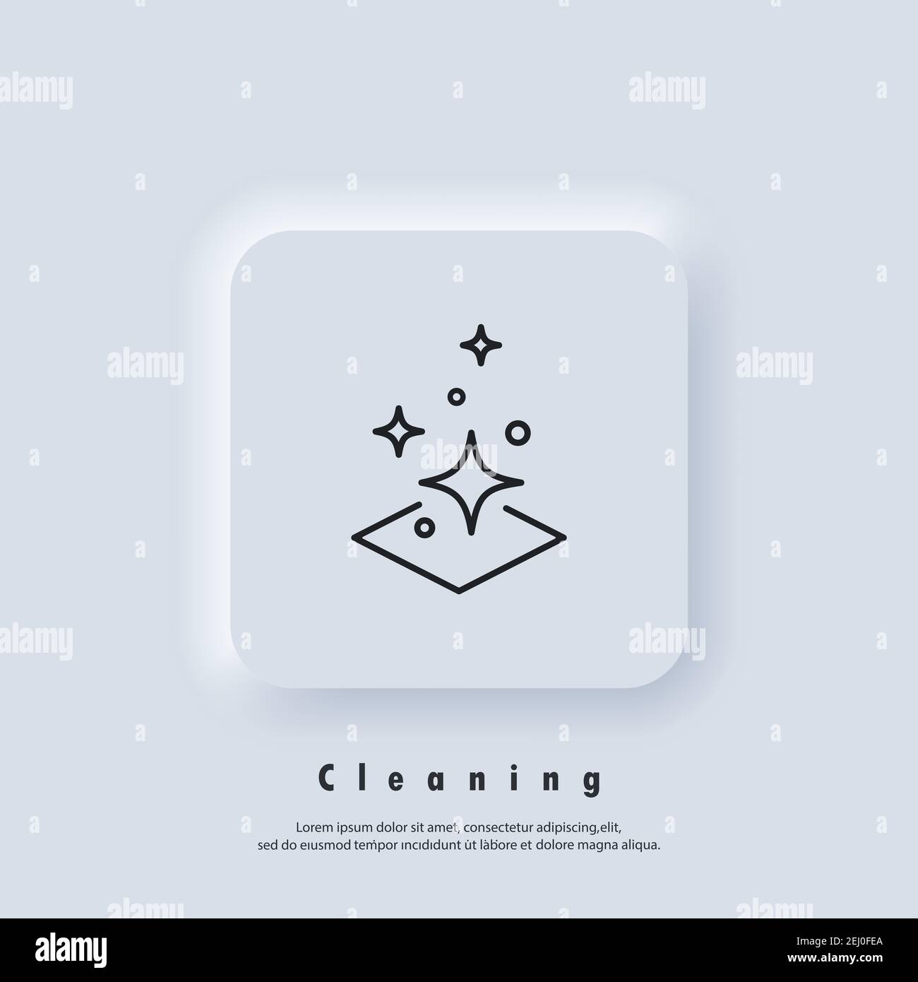 Easy cleaning icon. Clean surface logo. Cleaning logo. Vector. UI icon ...