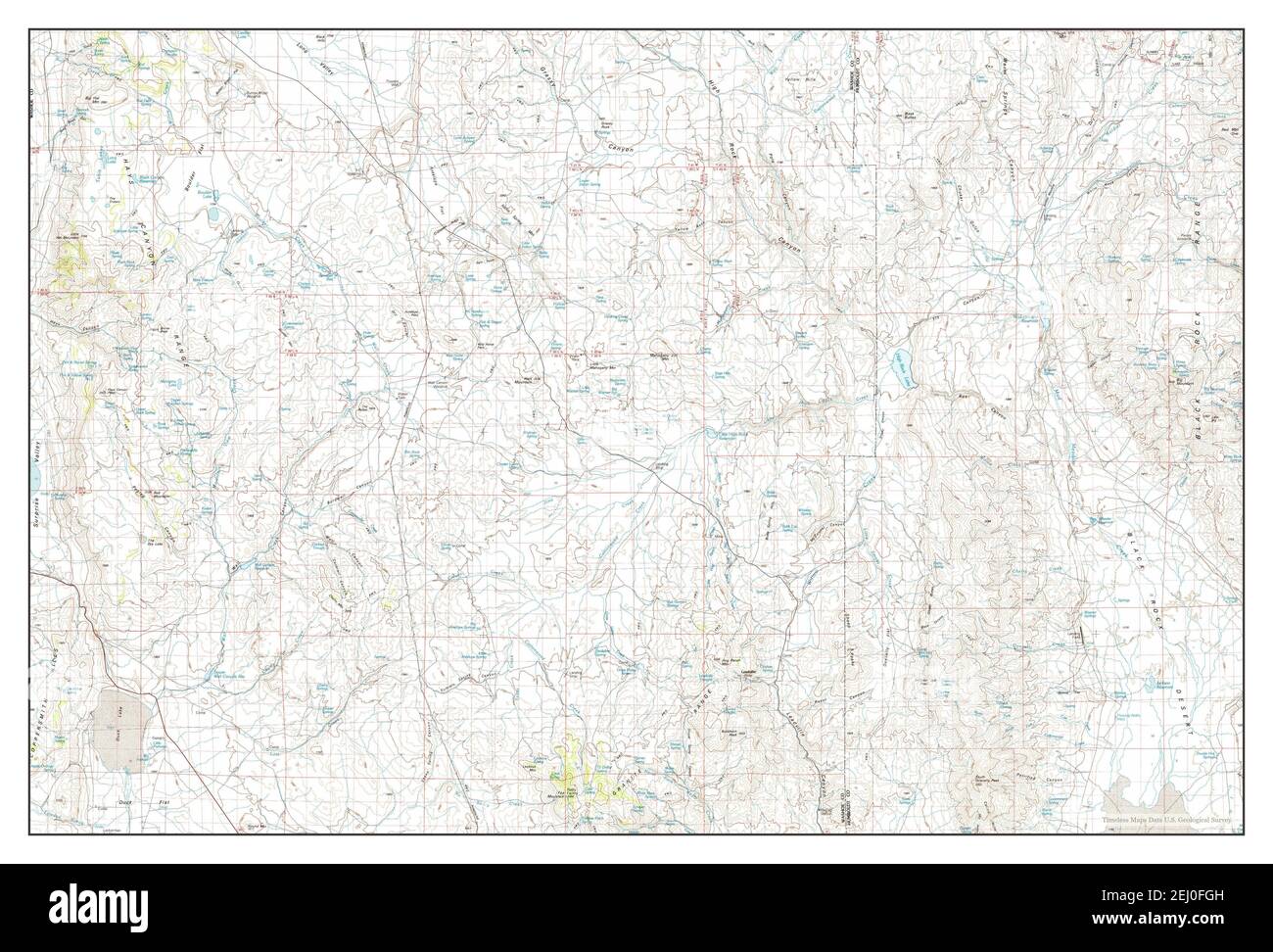 High Rock Canyon, Nevada, map 1981, 1:100000, United States of America ...