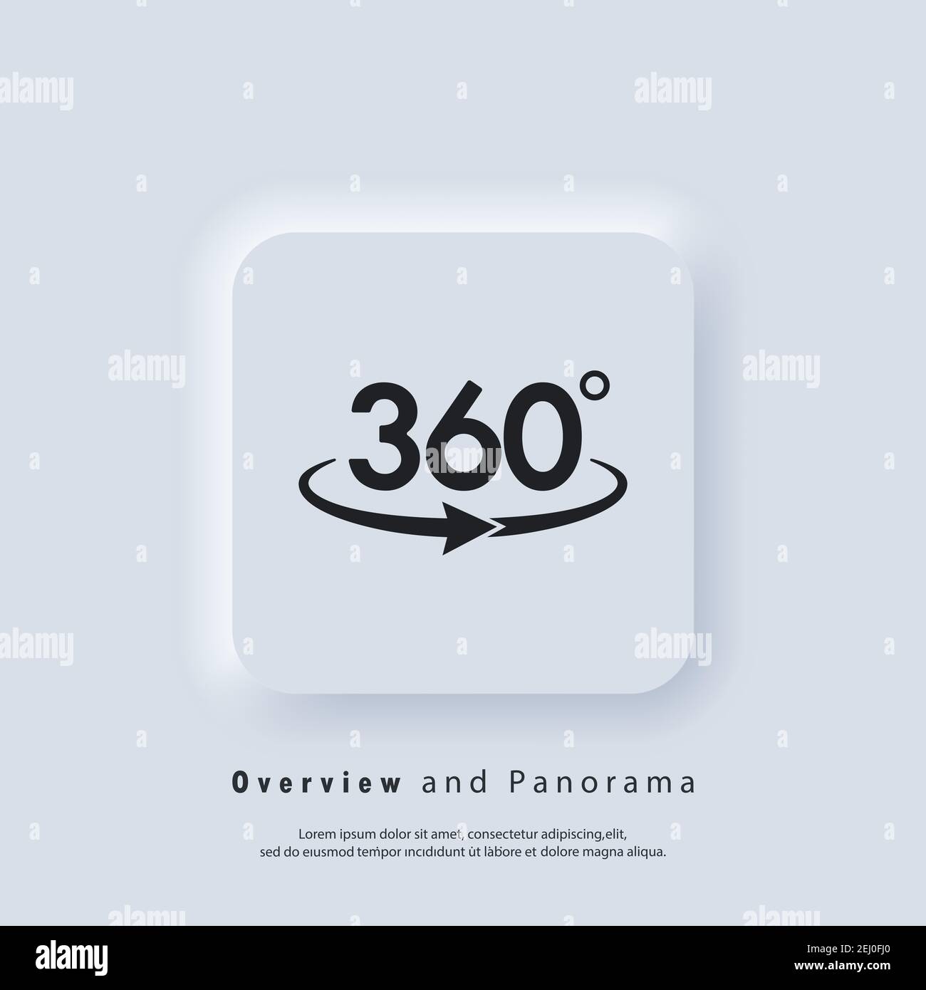 360 degree camera logo. Panorama picture 360 degree. Camera, photo icon ...