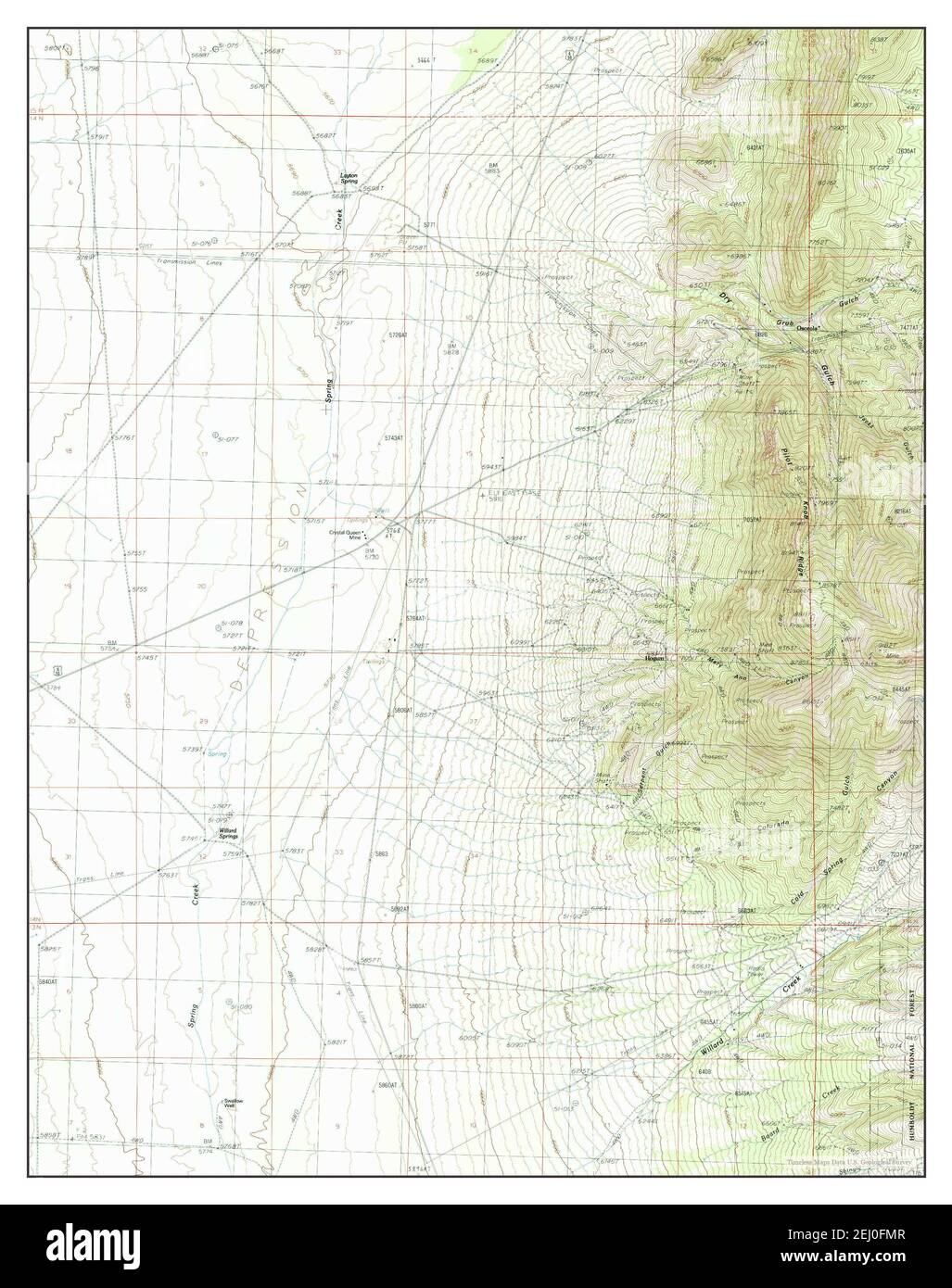 Hogum, Nevada, map 1987, 1:24000, United States of America by Timeless ...