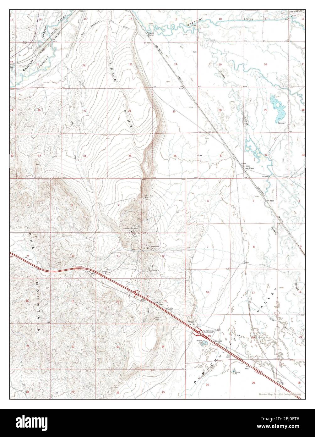 Iron Point, Nevada, map 1965, 1:24000, United States of America by ...
