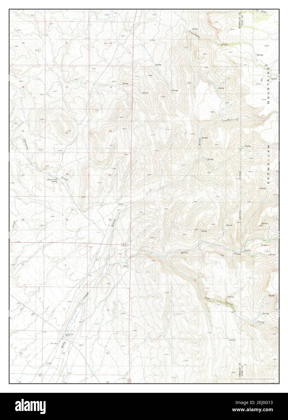Kenny Creek, Nevada, map 1980, 1:24000, United States of America by ...