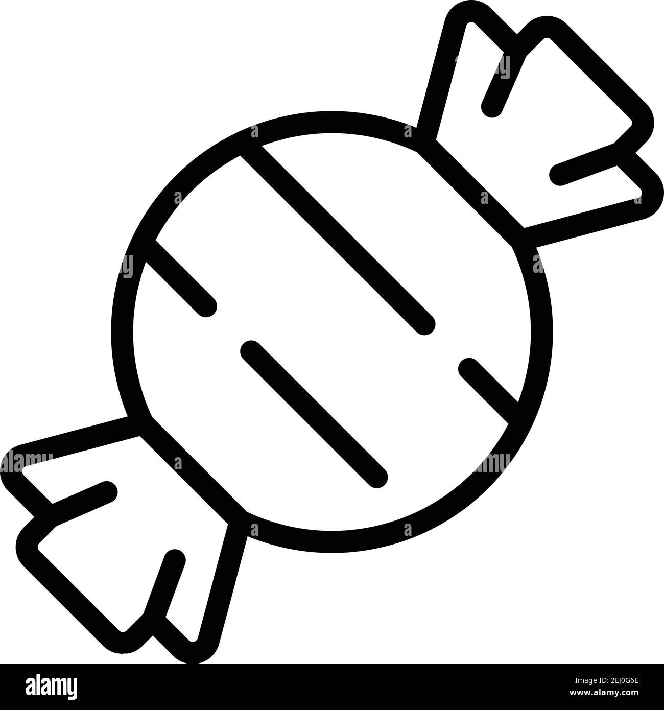 Coffee candy caramel icon. Outline coffee candy caramel vector icon for ...