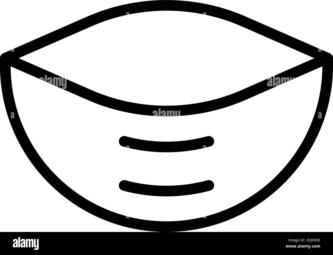 Homemade pita bread icon. Outline homemade pita bread vector icon for ...