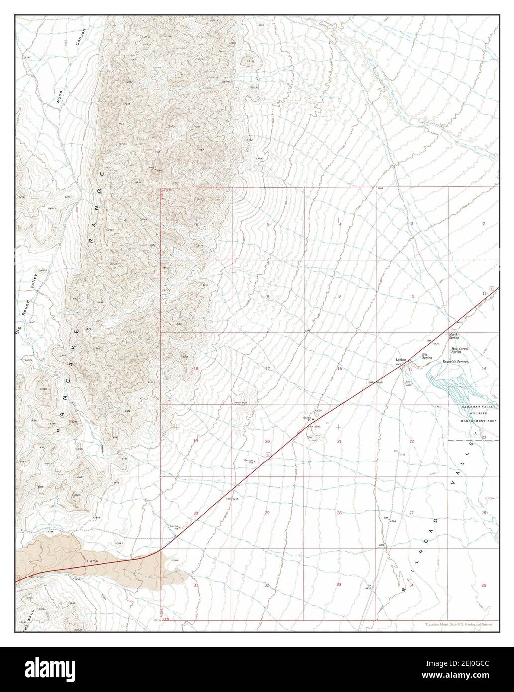 Lockes, Nevada, map 1968, 1:24000, United States of America by Timeless ...