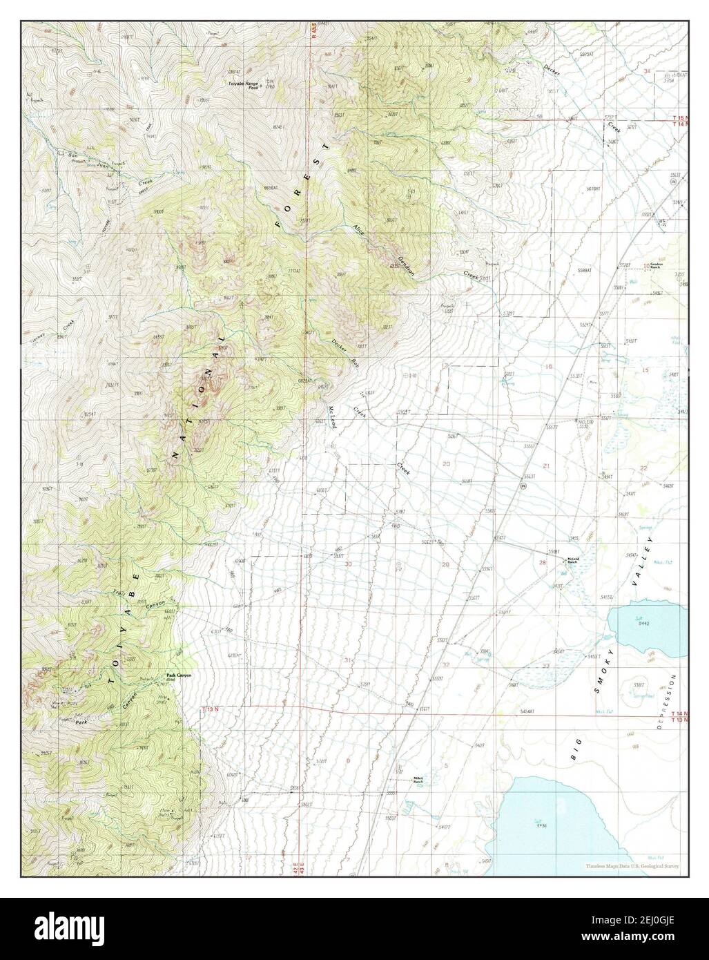 Millett Ranch, Nevada, map 1988, 1:24000, United States of America by ...