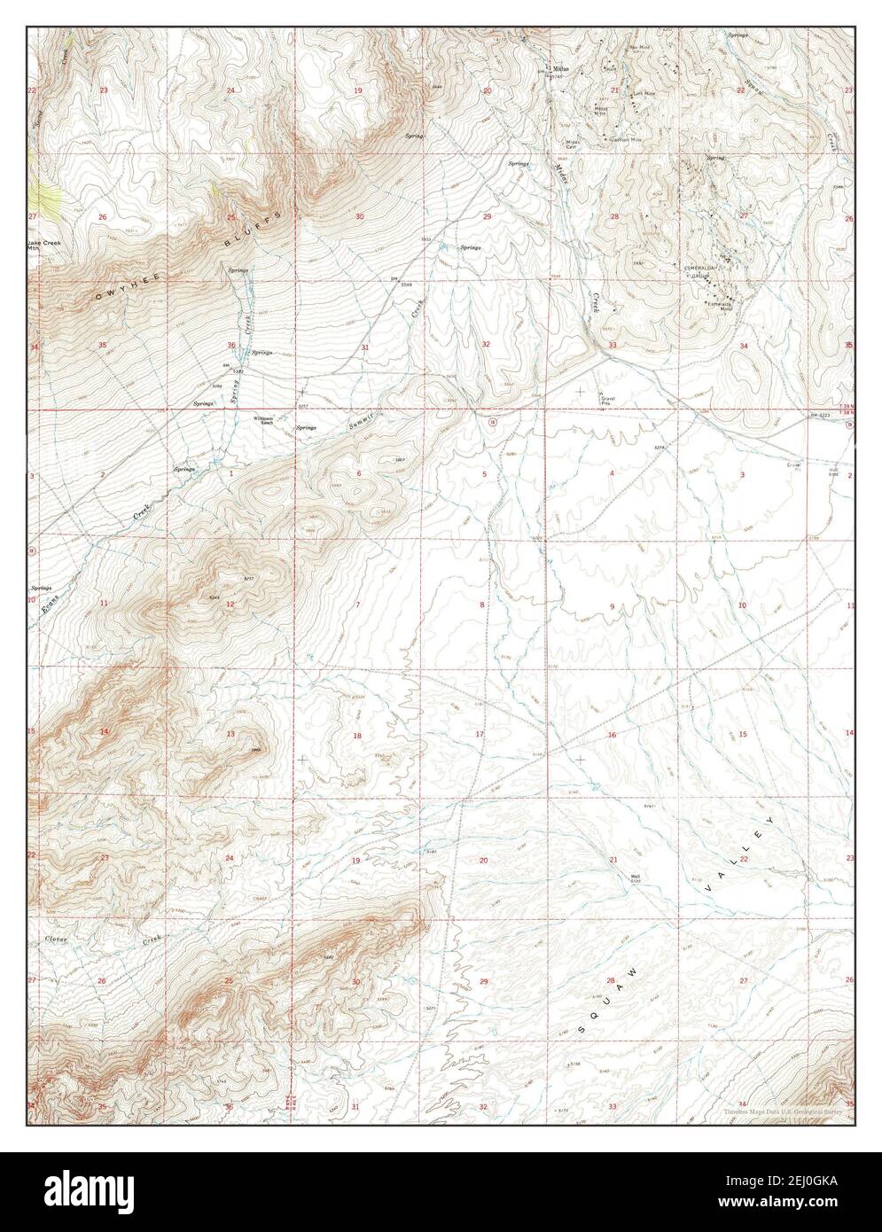 Midas, Nevada, map 1965, 1:24000, United States of America by Timeless ...