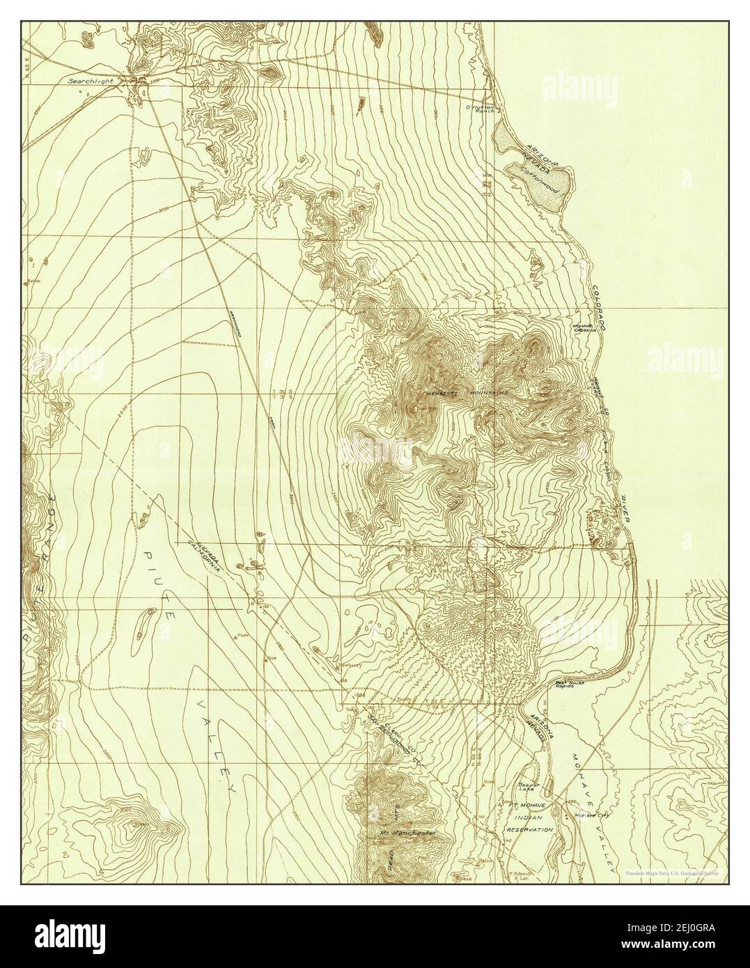 Mohave county map hi-res stock photography and images - Alamy