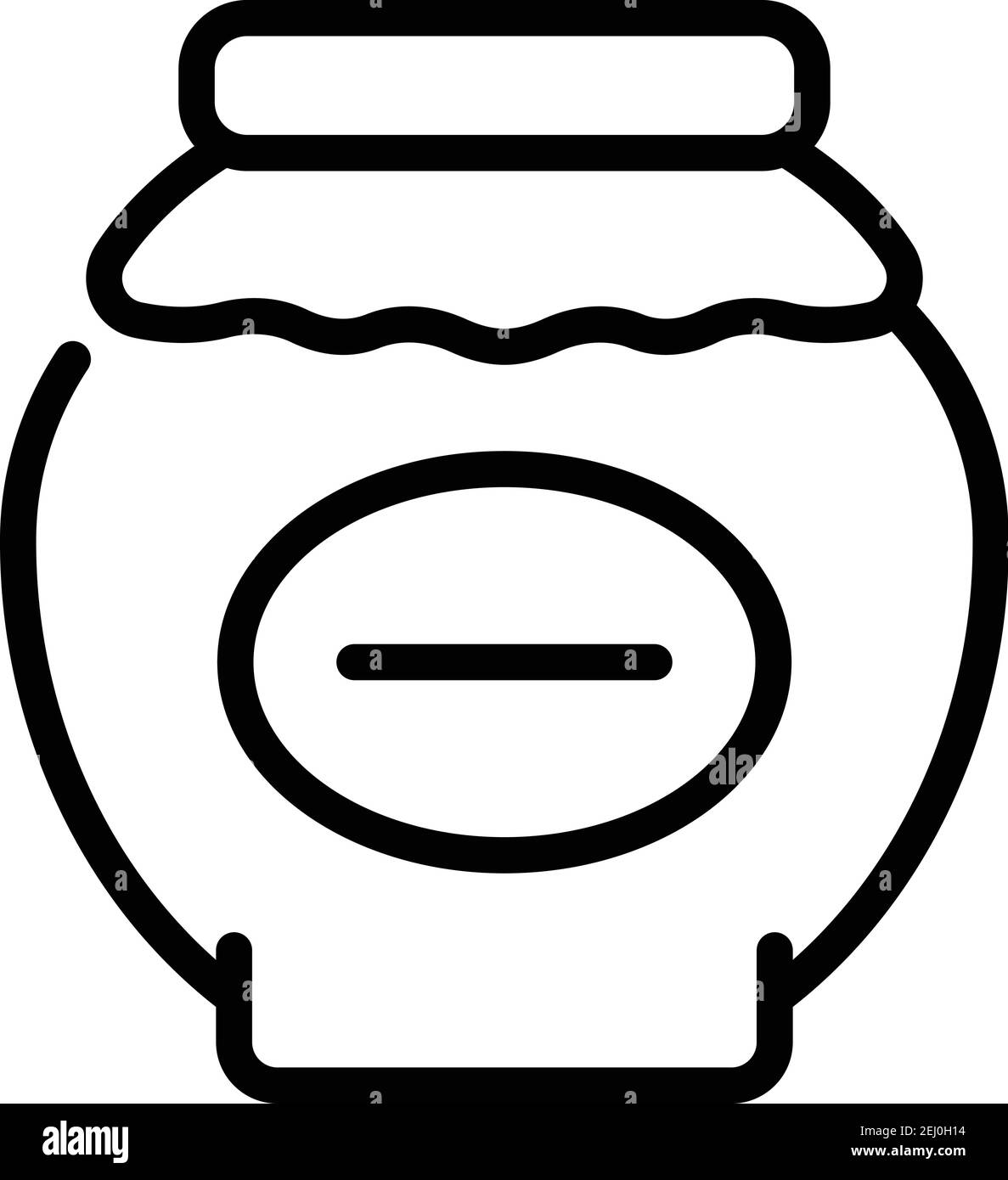 Pot pickle icon. Outline pot pickle vector icon for web design isolated ...