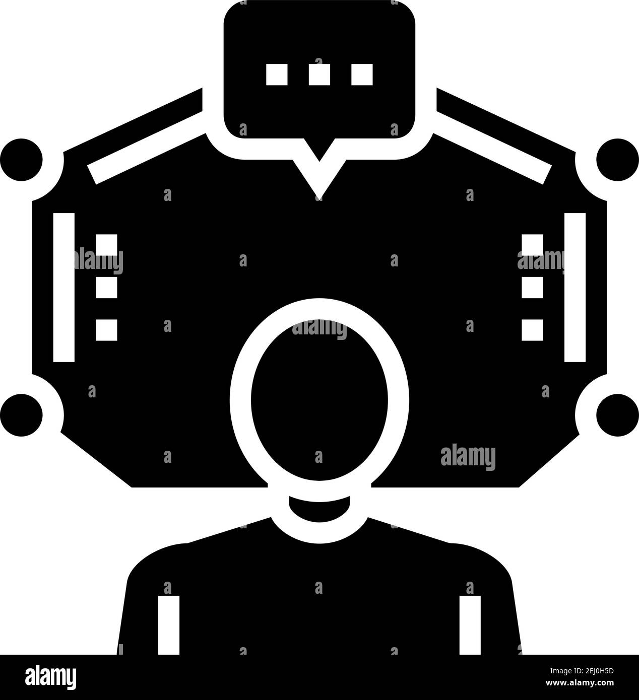 consulting expert glyph icon vector illustration Stock Vector Image ...