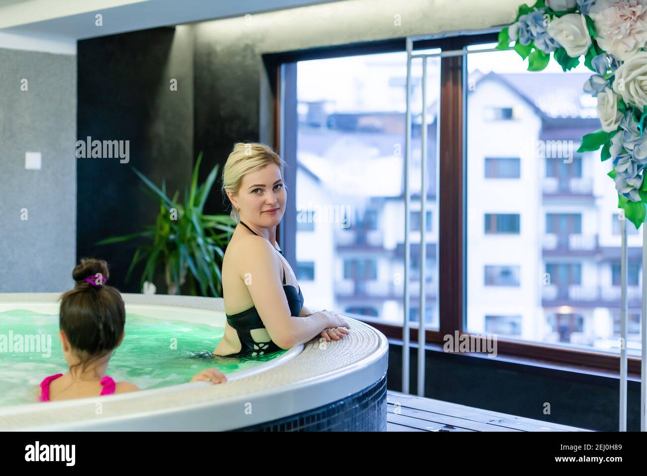 Girl Child Jacuzzi High Resolution Stock Photography and Images - Alamy