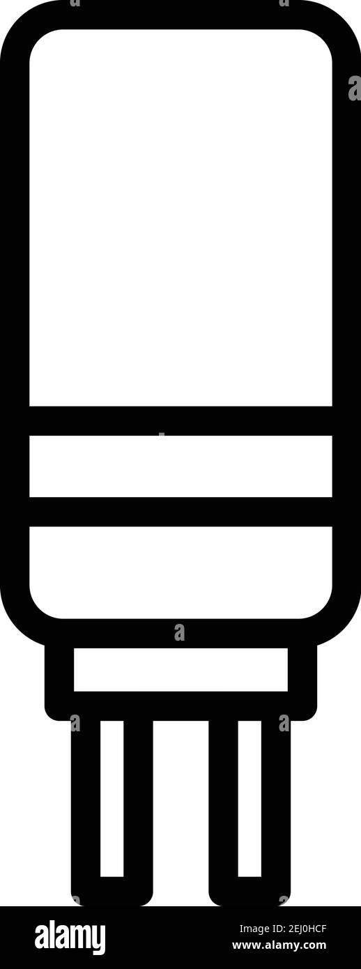 Resistor icon. Outline resistor vector icon for web design isolated on ...