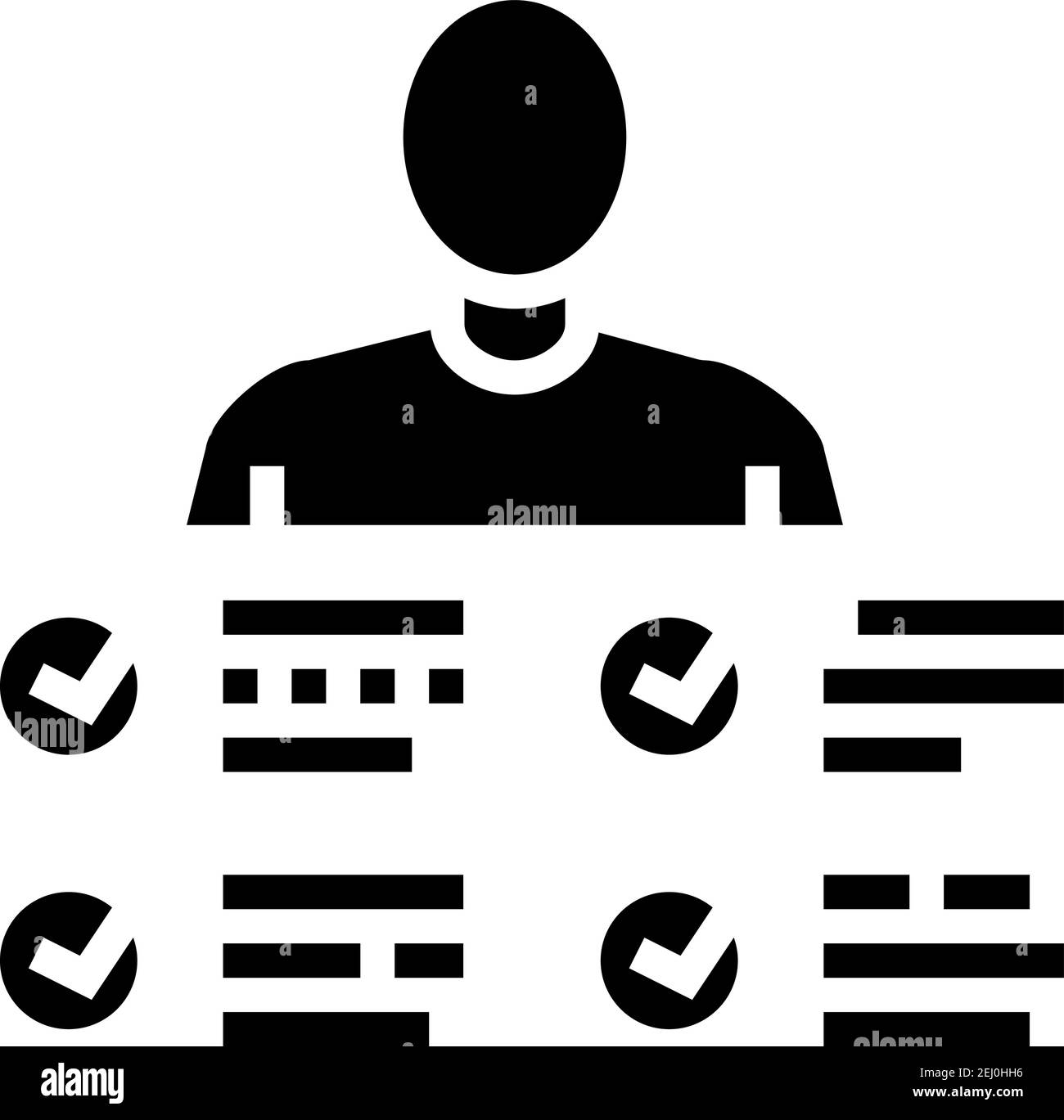 characteristics skill glyph icon vector illustration Stock Vector Image ...