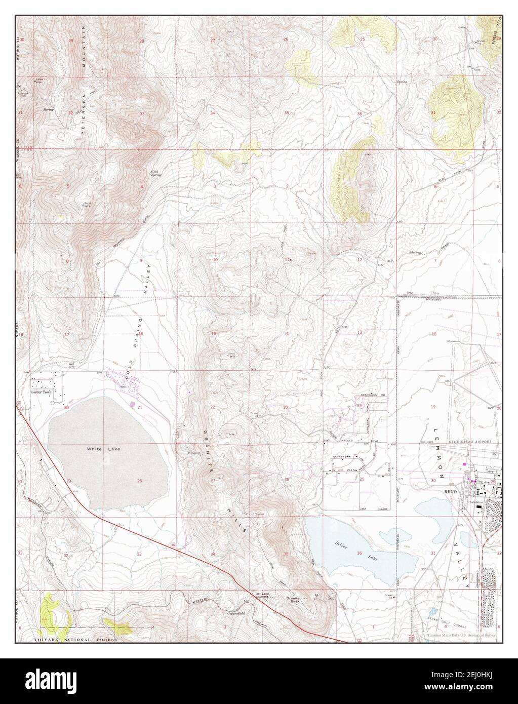 Reno NW, Nevada, map 1967, 1:24000, United States of America by ...