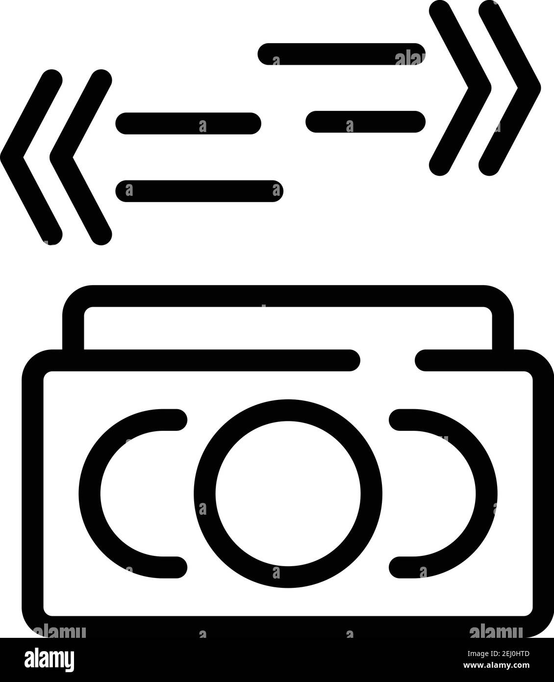 Currency forecast icon. Outline currency forecast vector icon for web ...