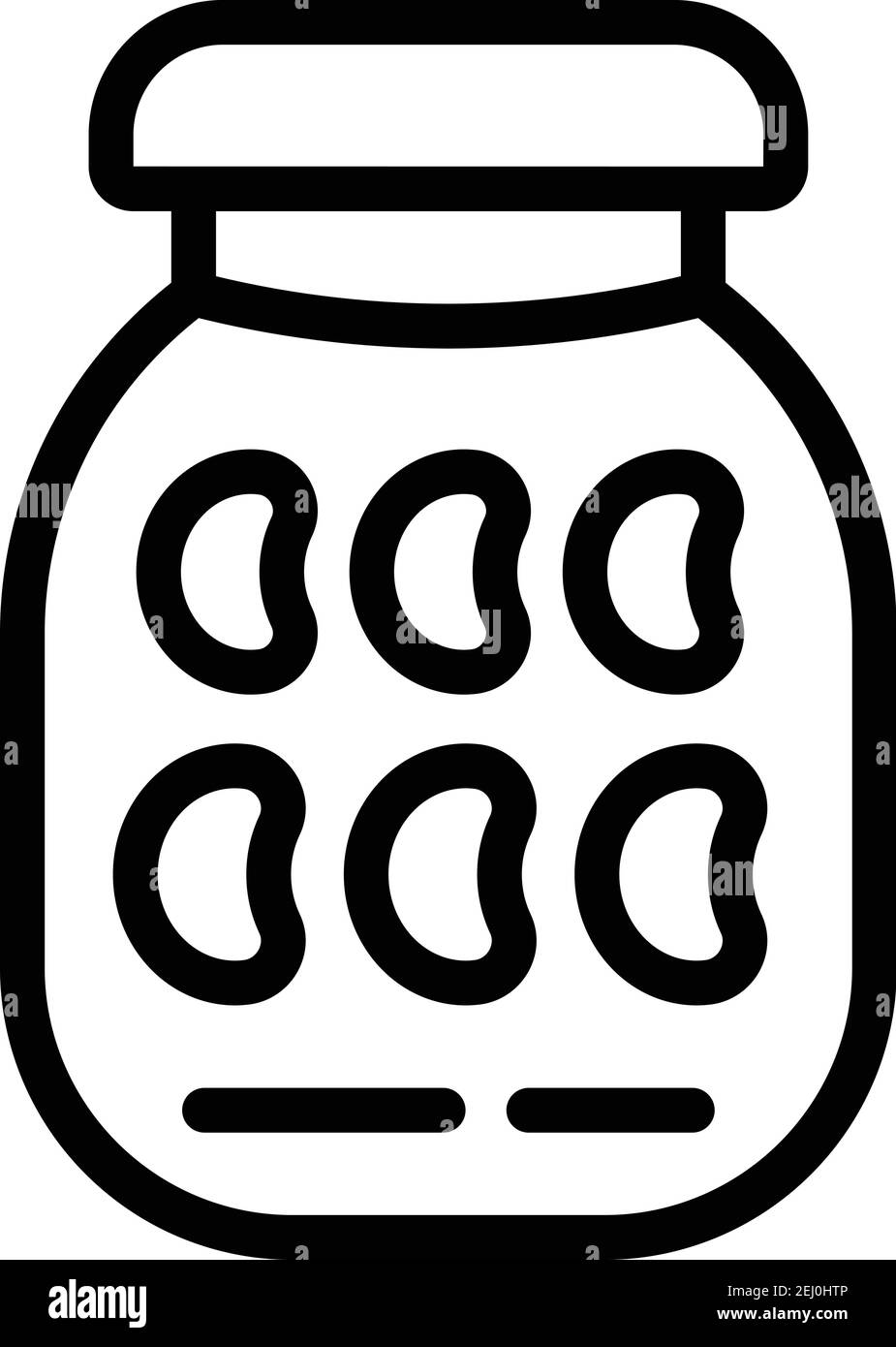 Homemade pickle icon. Outline homemade pickle vector icon for web ...