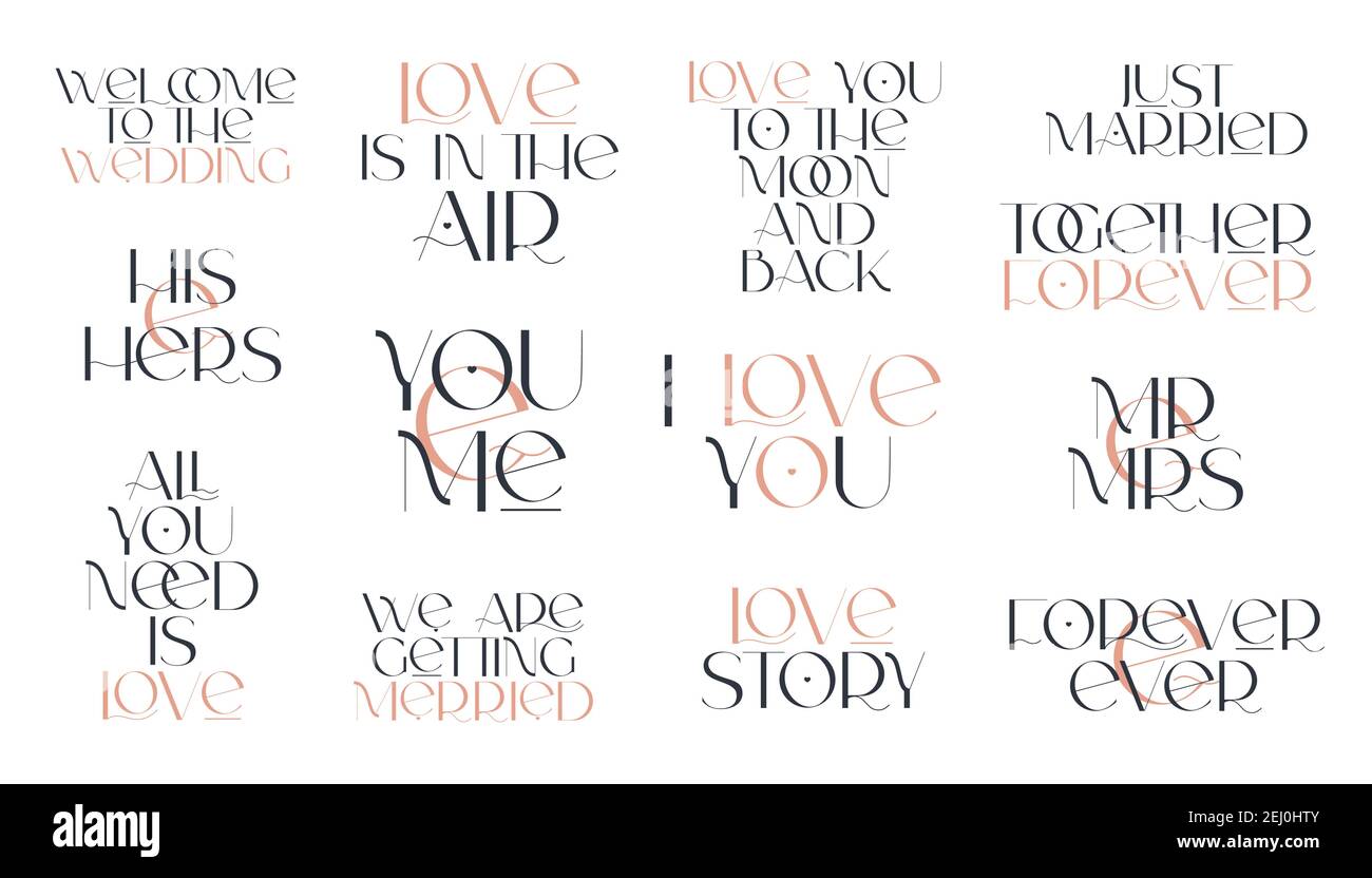 Typography Love Quotes