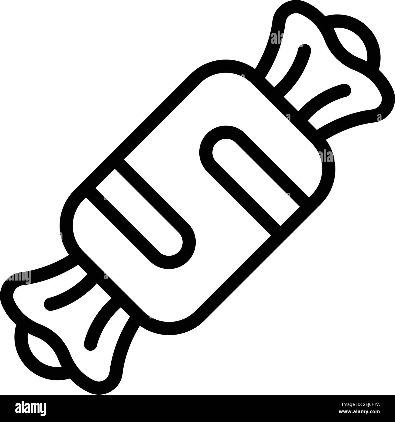 Candy caramel icon. Outline candy caramel vector icon for web design ...