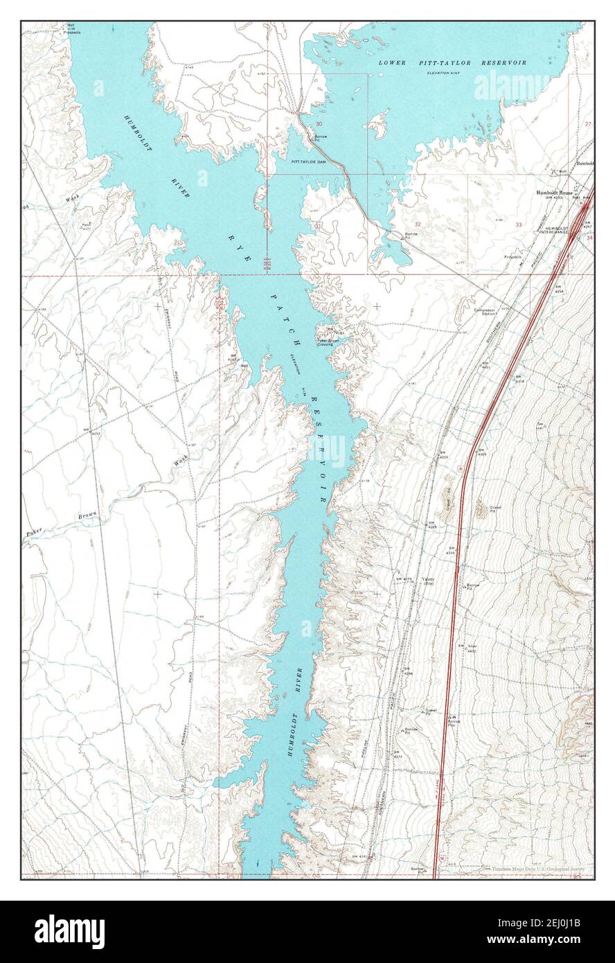 Rye patch reservoir Cut Out Stock Images & Pictures - Alamy