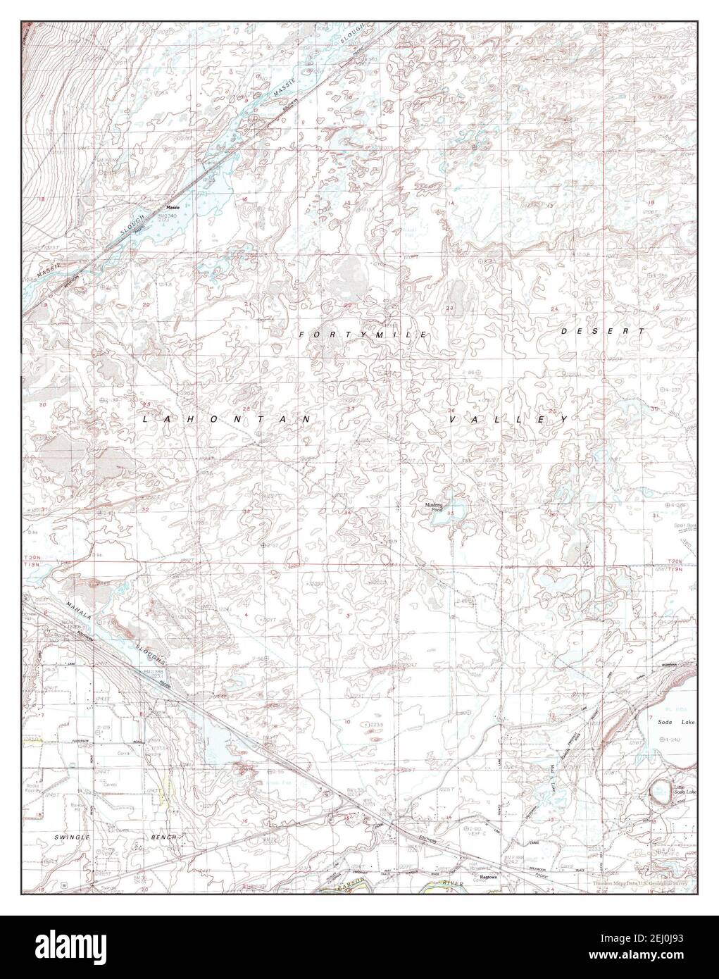 Soda Lake West, Nevada, map 1985, 1:24000, United States of America by ...