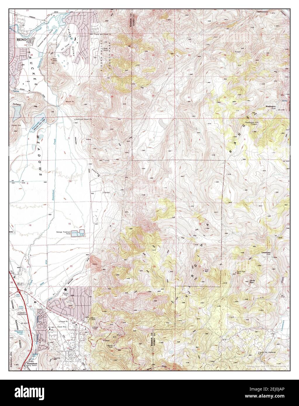 Steamboat, Nevada, map 1994, 1:24000, United States of America by ...