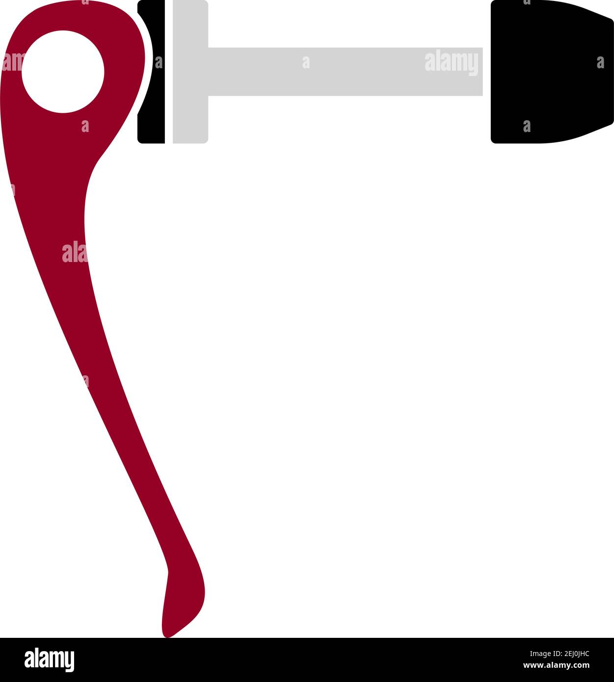 Bike Quick Release Icon. Flat Color Design. Vector Illustration Stock ...