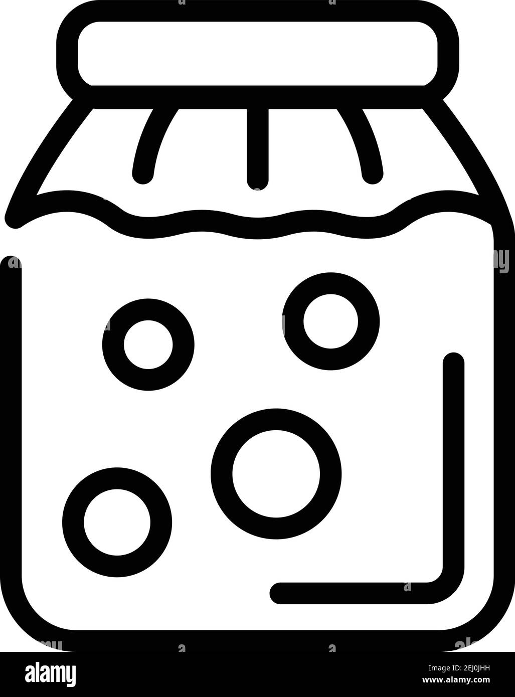 Pickled food icon. Outline pickled food vector icon for web design ...