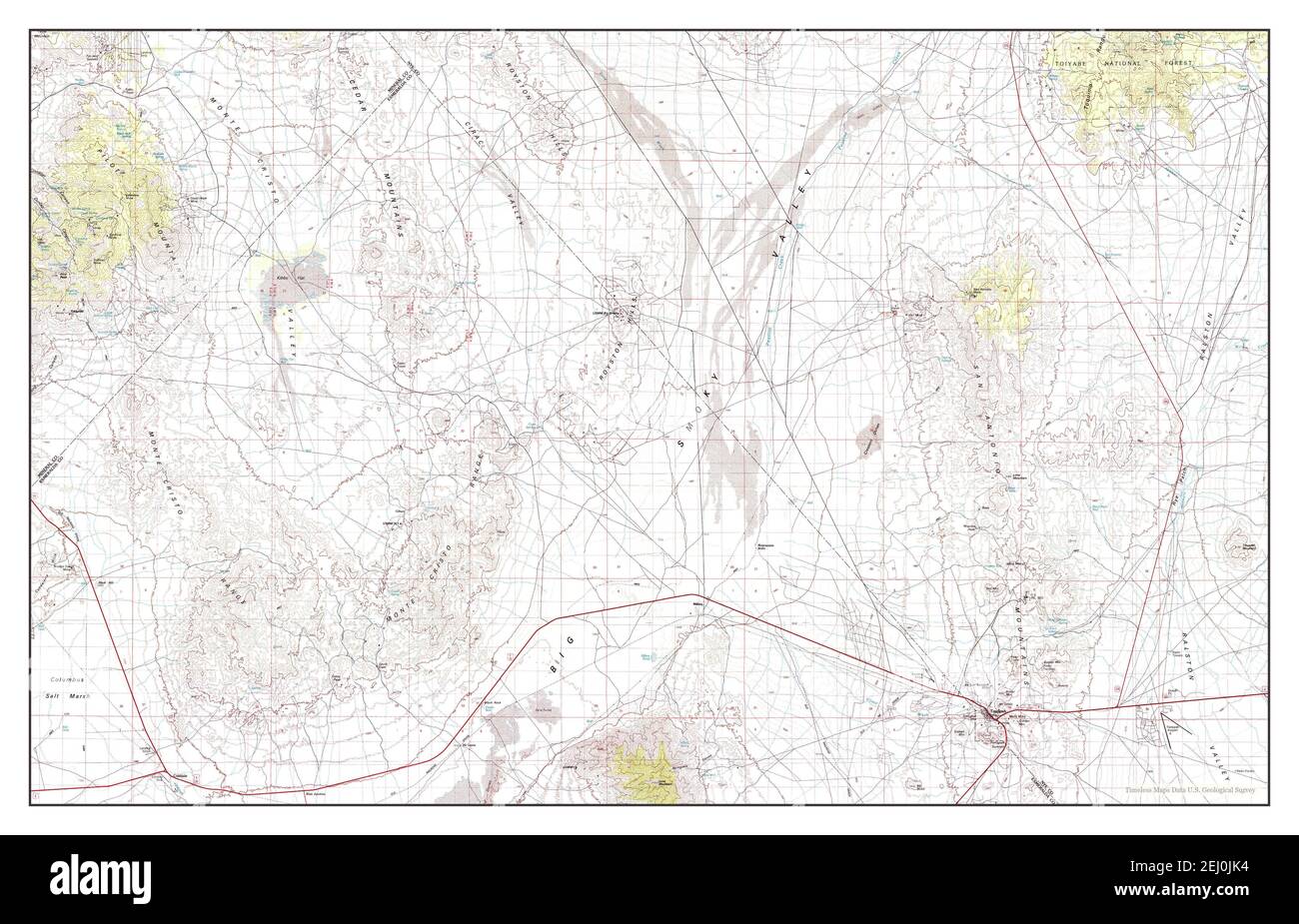 Tonopah, Nevada, map 1987, 1:100000, United States of America by ...