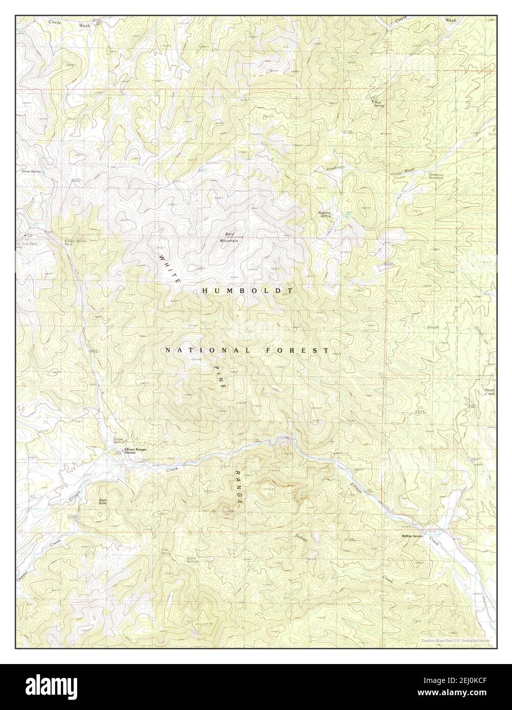 Willow Grove, Nevada, map 1990, 1:24000, United States of America by ...