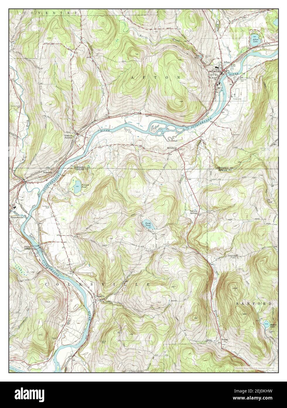 Map of afton hi-res stock photography and images - Alamy
