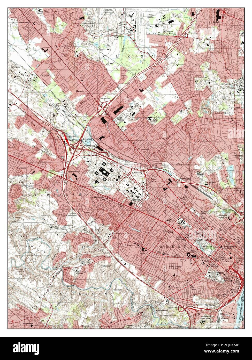 Albany, New York, map 1994, 1:24000, United States of America by ...