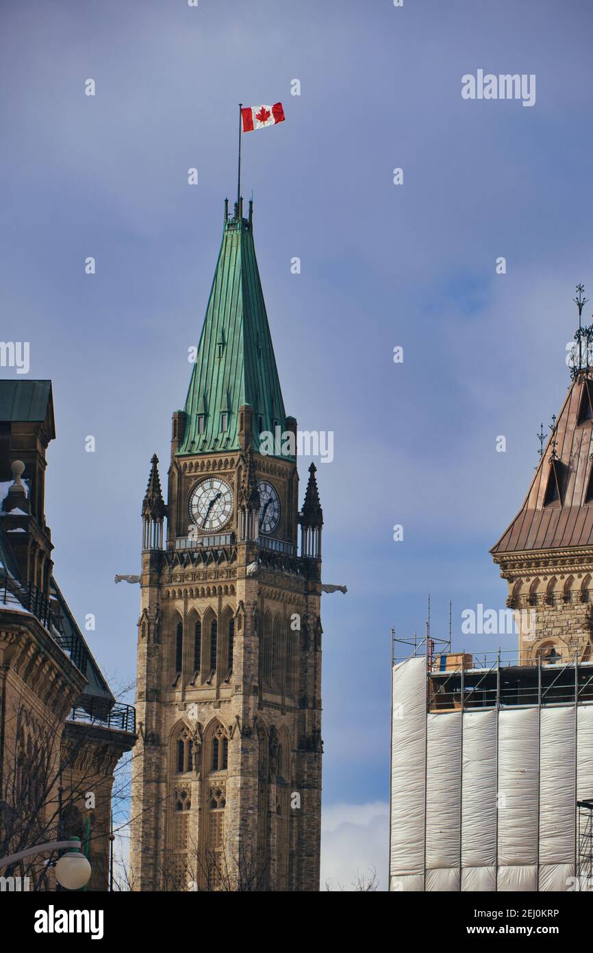 Peace tower restoration hi-res stock photography and images - Alamy