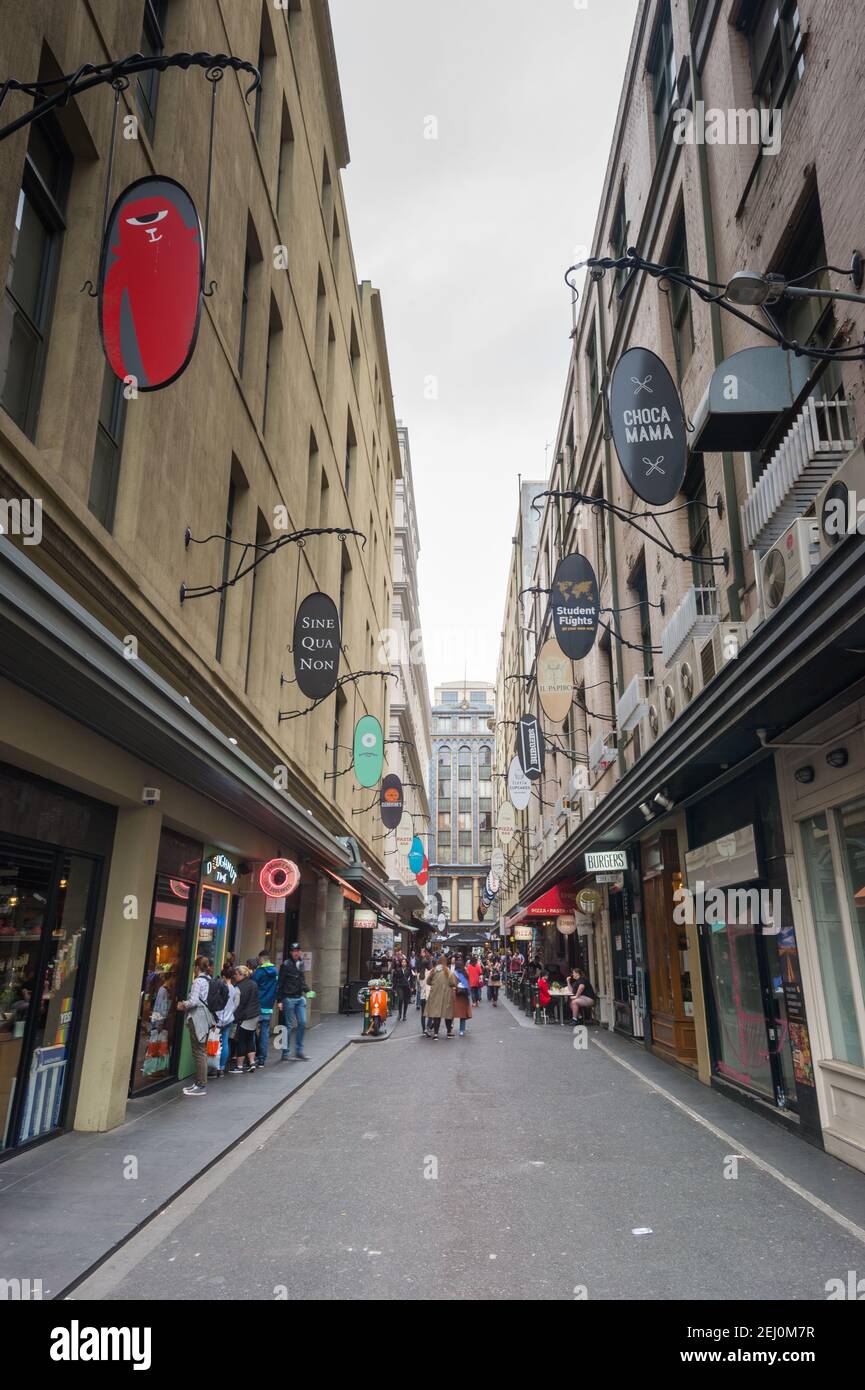Melbourne street signs hi-res stock photography and images - Alamy
