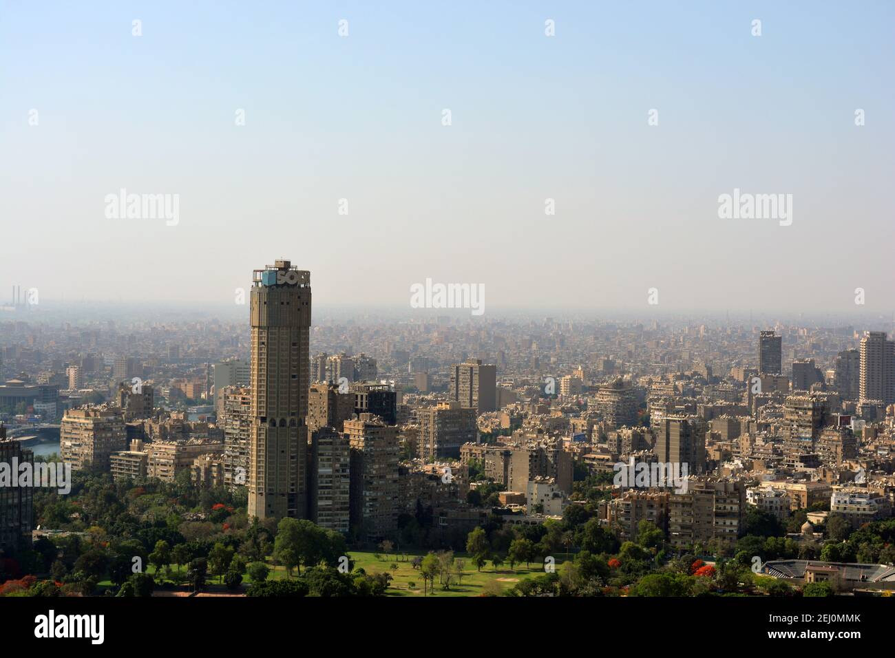 Aerial view of Cairo Egypt cityscape , panoramic view of Cairo and ...