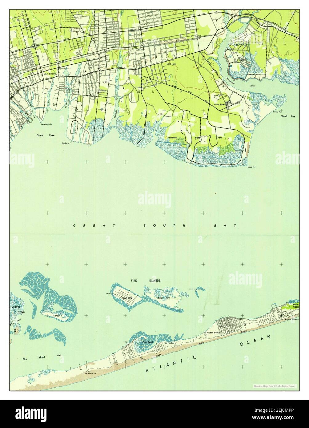Map of bay shore new york hi-res stock photography and images - Alamy
