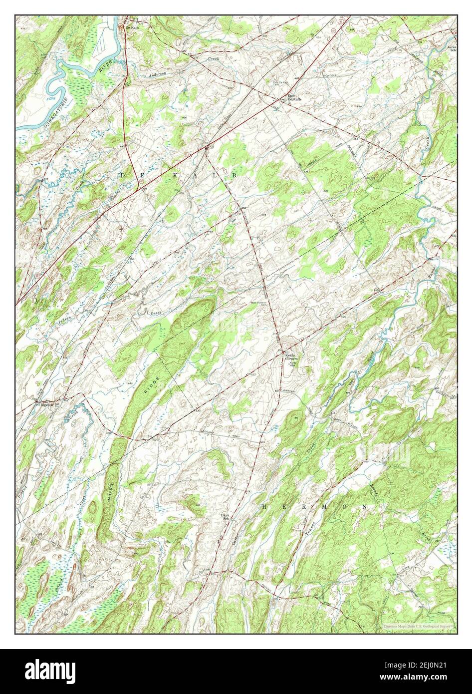 Bigelow, New York, map 1956, 1:24000, United States of America by ...
