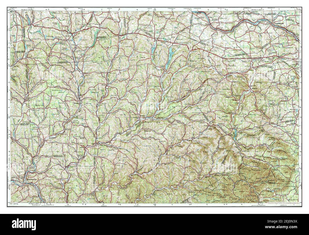 Map of binghamton hi-res stock photography and images - Alamy