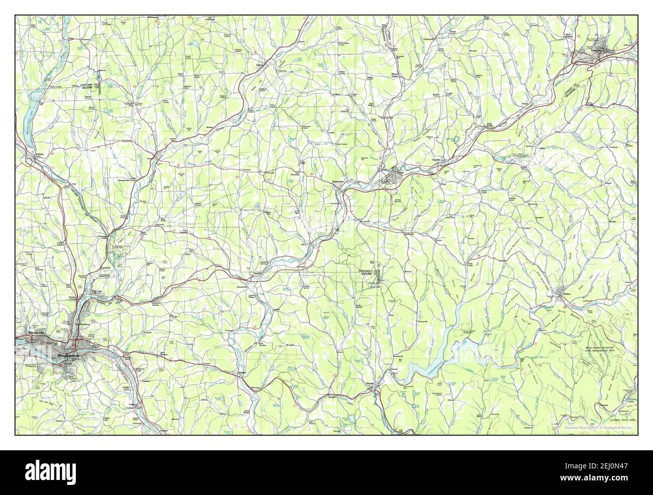 Map of binghamton hi-res stock photography and images - Alamy