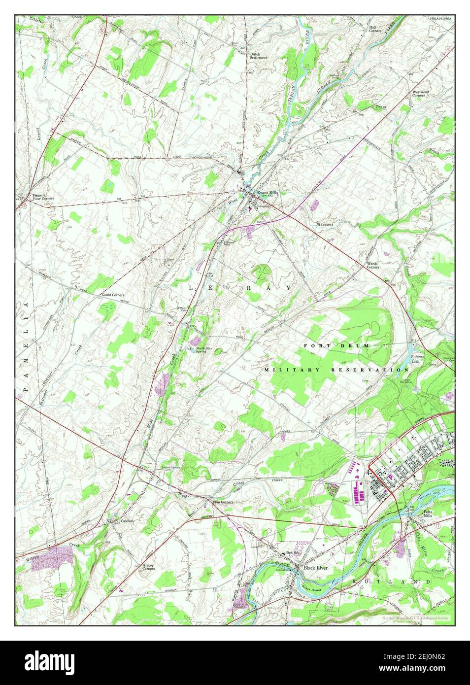 Black River, New York, map 1958, 1:24000, United States of America by ...