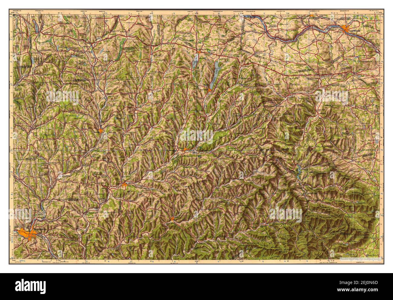 Map Of Binghamton High Resolution Stock Photography and Images - Alamy